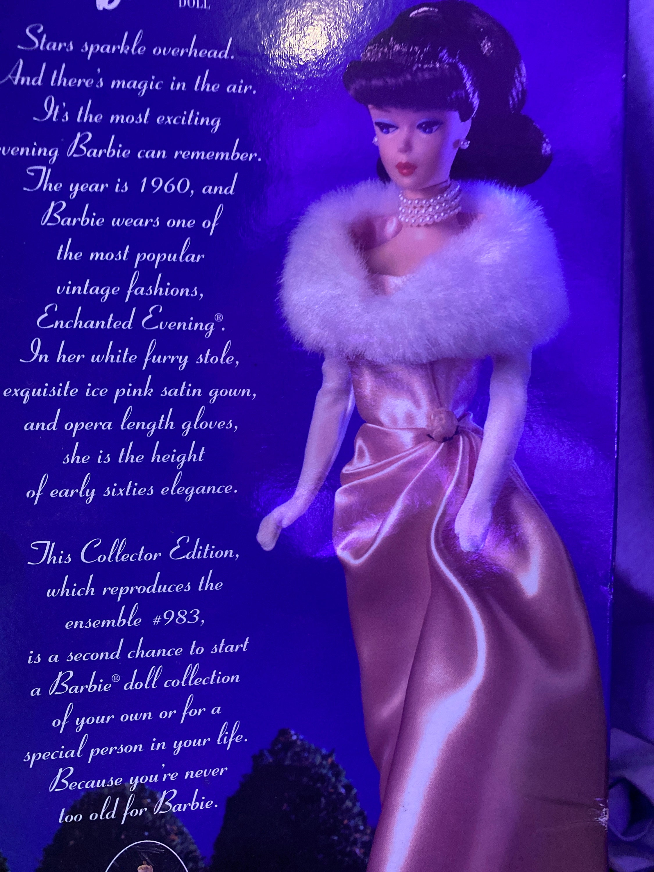 Enchanted Evening Barbie Brunette 1995 15407 Nib Nrfb - Etsy