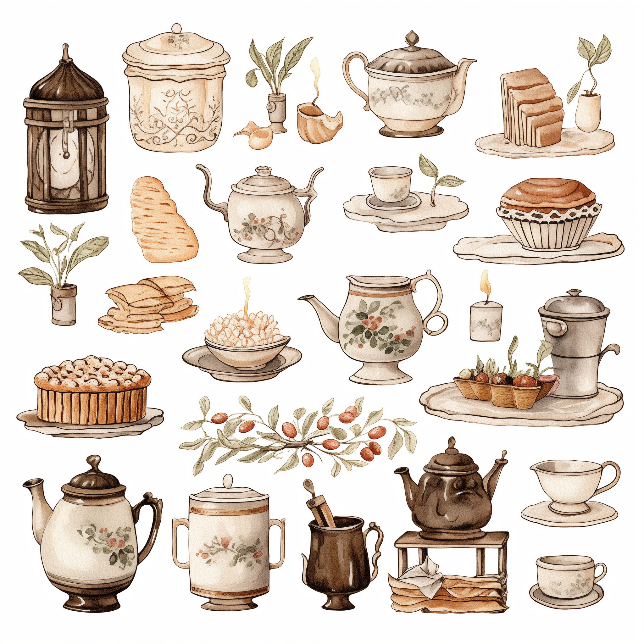 Tea Time Stickers Svg Bundle. High Tea Svg. - Etsy