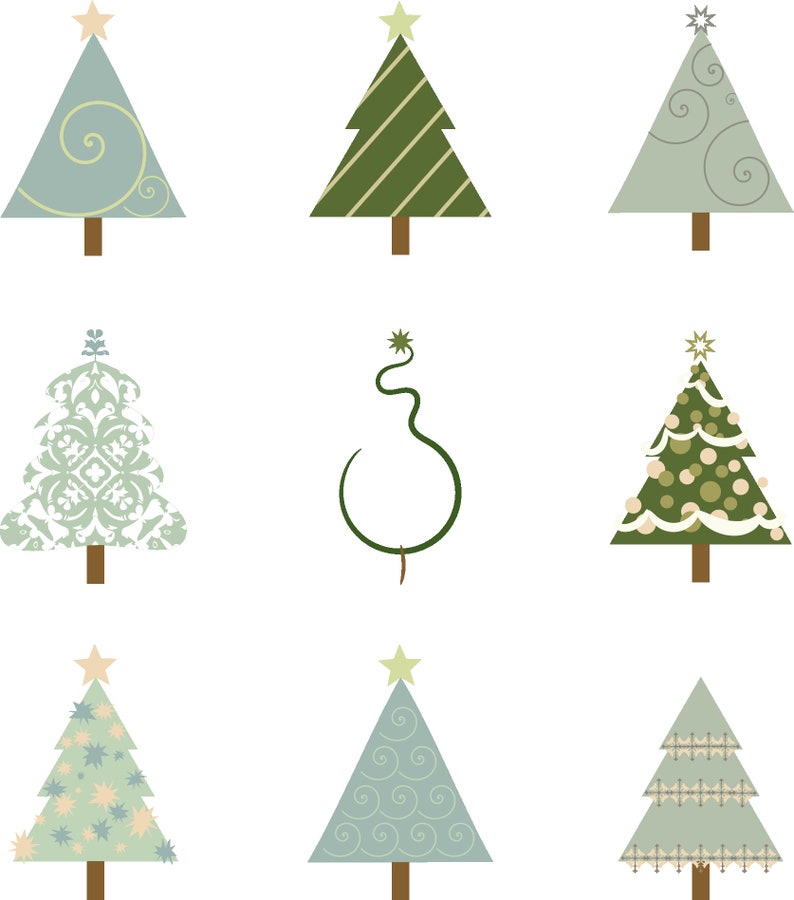 Christmas Tree Bundle, Christmas Tree Clipart, Christmas Tree Svg - Etsy