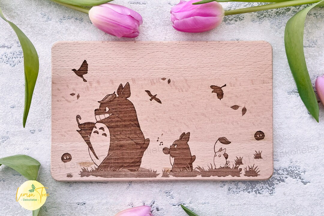 Personalized "totoro" Breakfast Board, Birthday Gift/anime Fan - Etsy