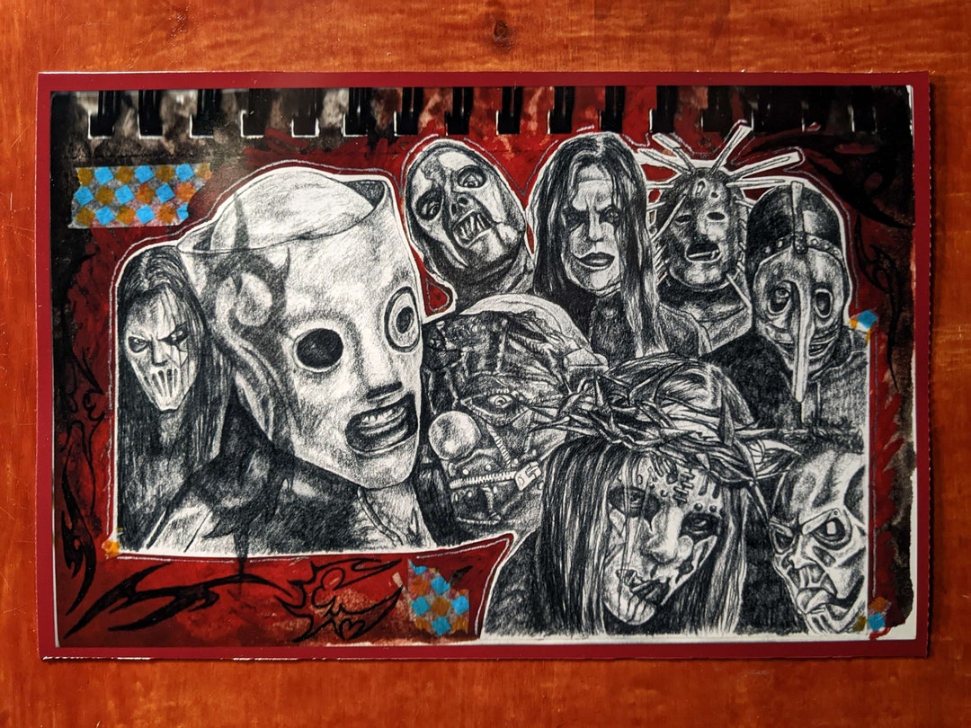 Slipknot Group Art Print - Etsy