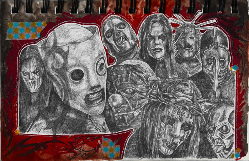 Slipknot Group Art Print - Etsy
