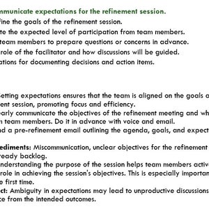 Backlog Refinement Checklist Guide for a Scrum Master - Etsy