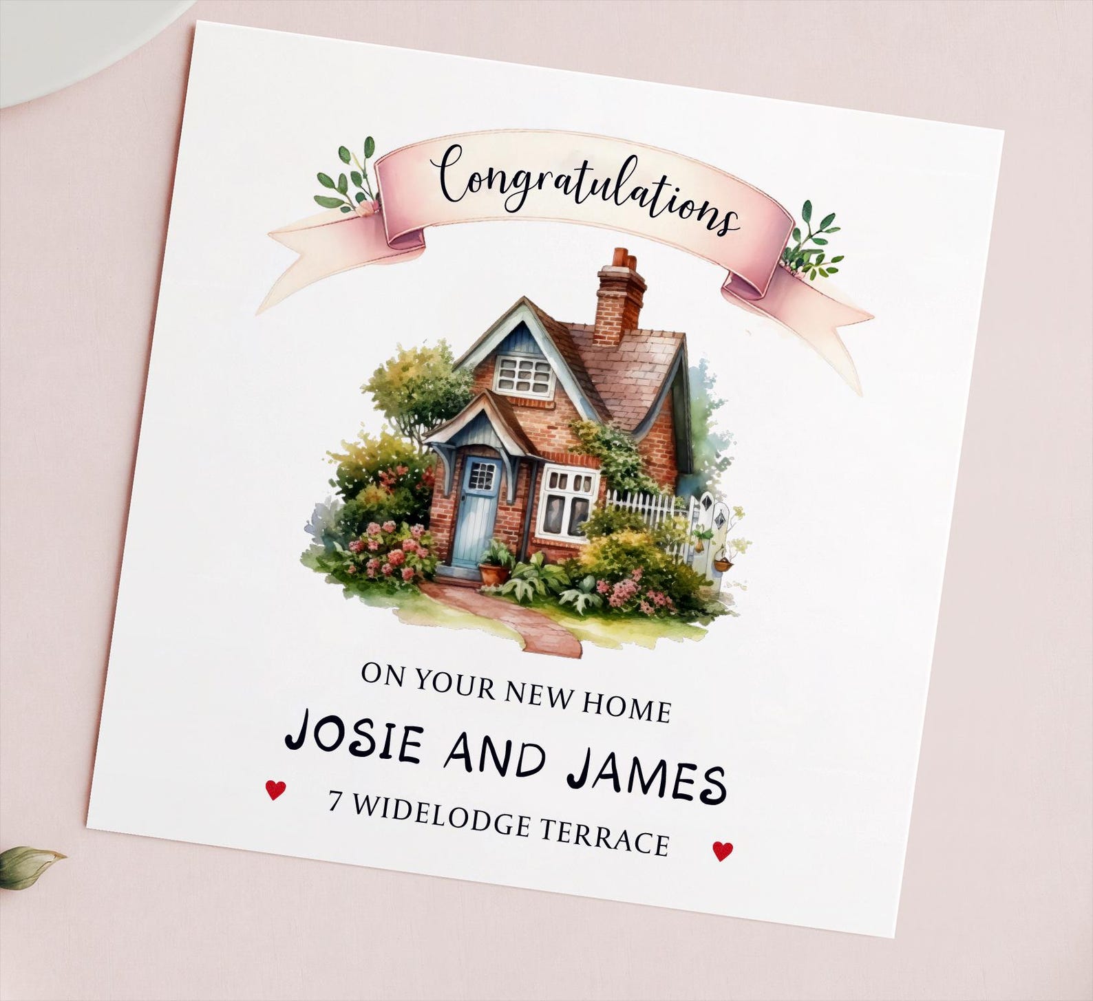 Personalised New Home Card – Custom Housewarming Card With Name ...