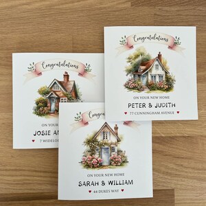 Personalised New Home Card – Custom Housewarming Card With Name ...