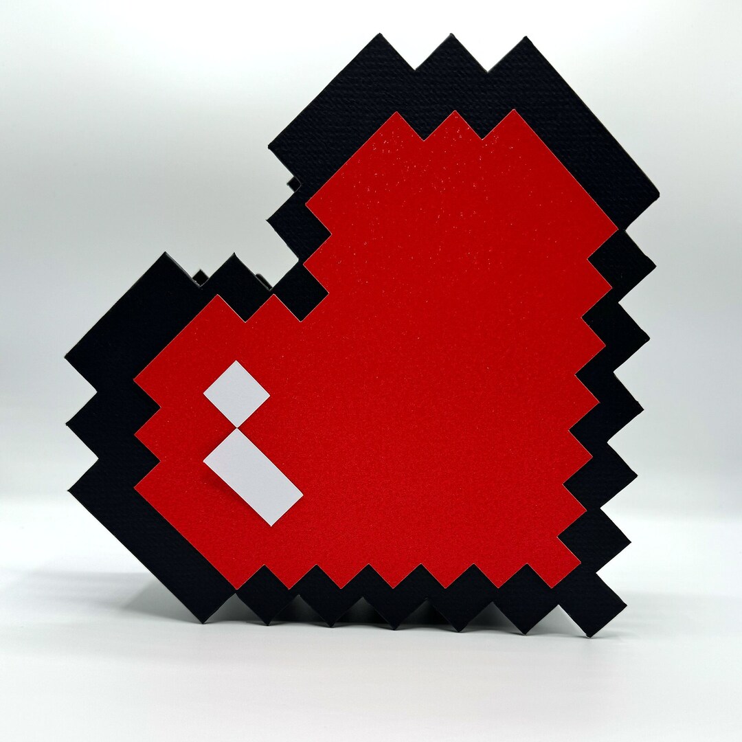 Personalized Luxury Red Pixelated Heart-shaped Box, Valentine's Day ...