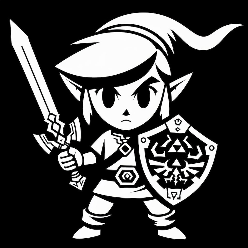 Toon Link SVG - Etsy
