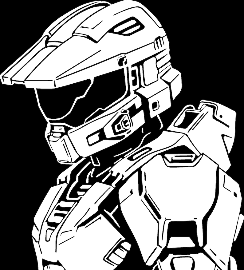 Master Chief SVG - Etsy