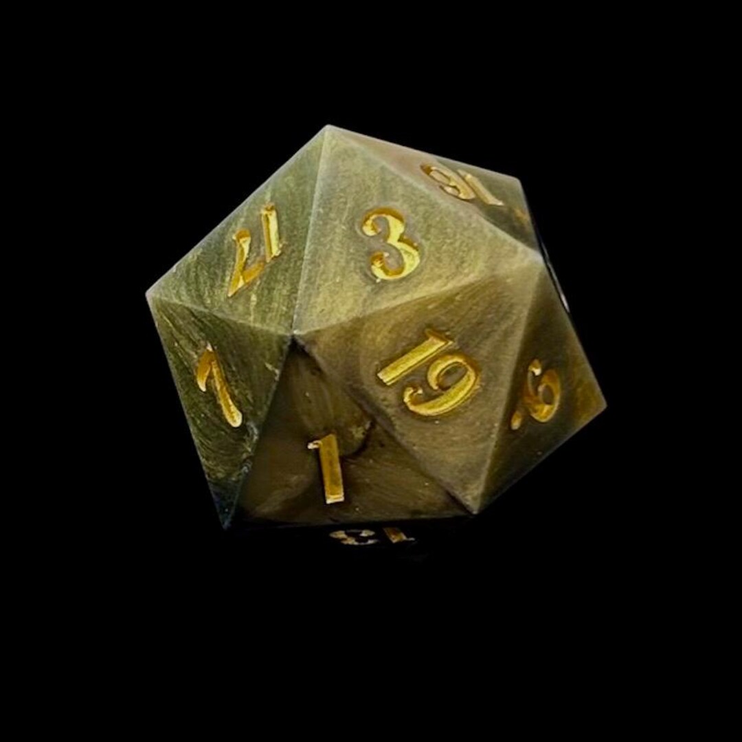 Buy D20 DND Chonk Dice Cleopatra’s Gold Online in India - Etsy