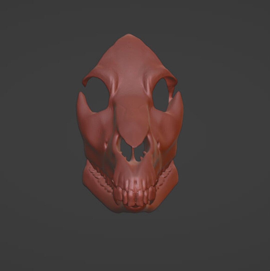 Monster Skull 3d Printed Fursuit Headbase Print to Order - Etsy