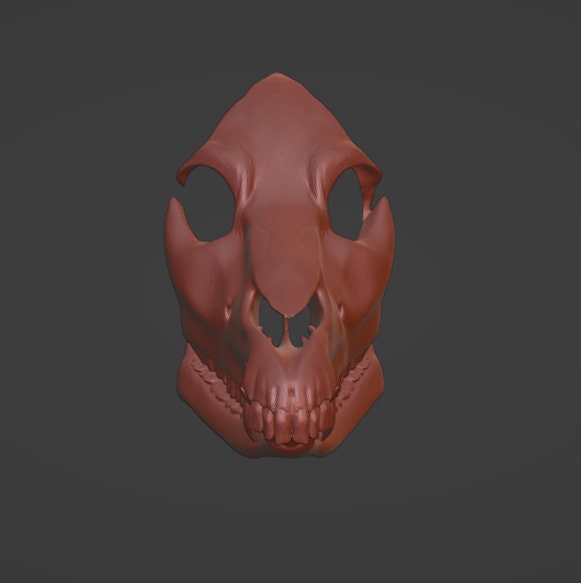 Monster Skull 3d Printed Fursuit Headbase Print to Order - Etsy