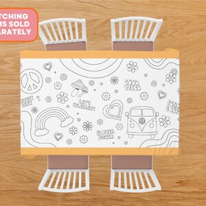 Flower Power Table Numbers - Printable '60s '70s Retro Wedding & Event ...