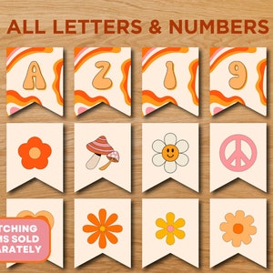 Printable Kids Party Placemats - Flower Power '60s '70s Theme ...