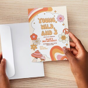 Groovy Personalizable Flower Power Banner - '60s '70s Theme Letters ...