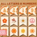 Flower Power Table Numbers - Printable '60s '70s Retro Wedding & Event ...