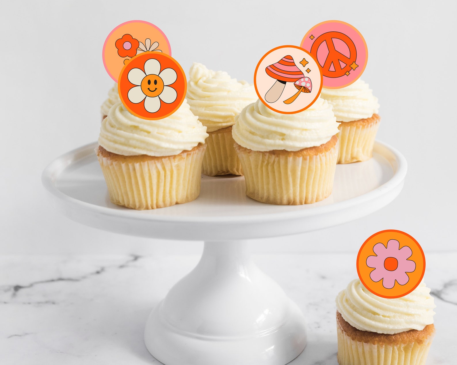 Groovy Personalizable Flower Power Banner - '60s '70s Theme Letters ...