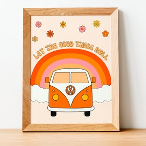 10 Pack Retro Table Signs - 8x10 Flower Power Collection | Printable ...