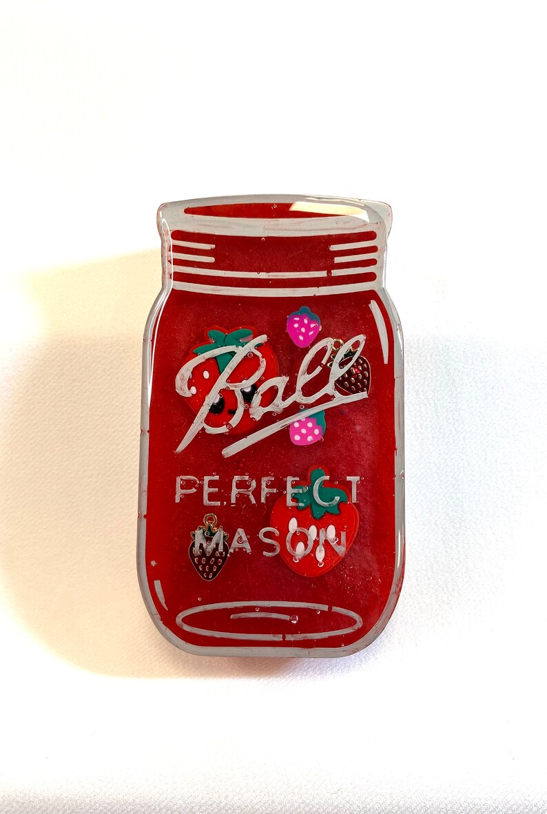 Strawberry Jam Mason Jar Weight - Etsy