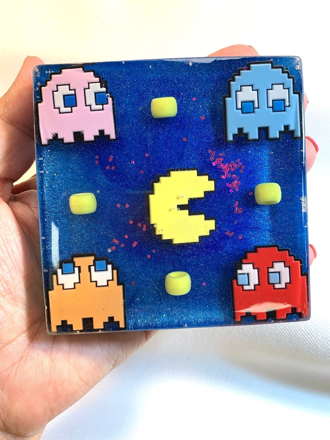 Pac-man Theme 3.5 Square Weight - Etsy