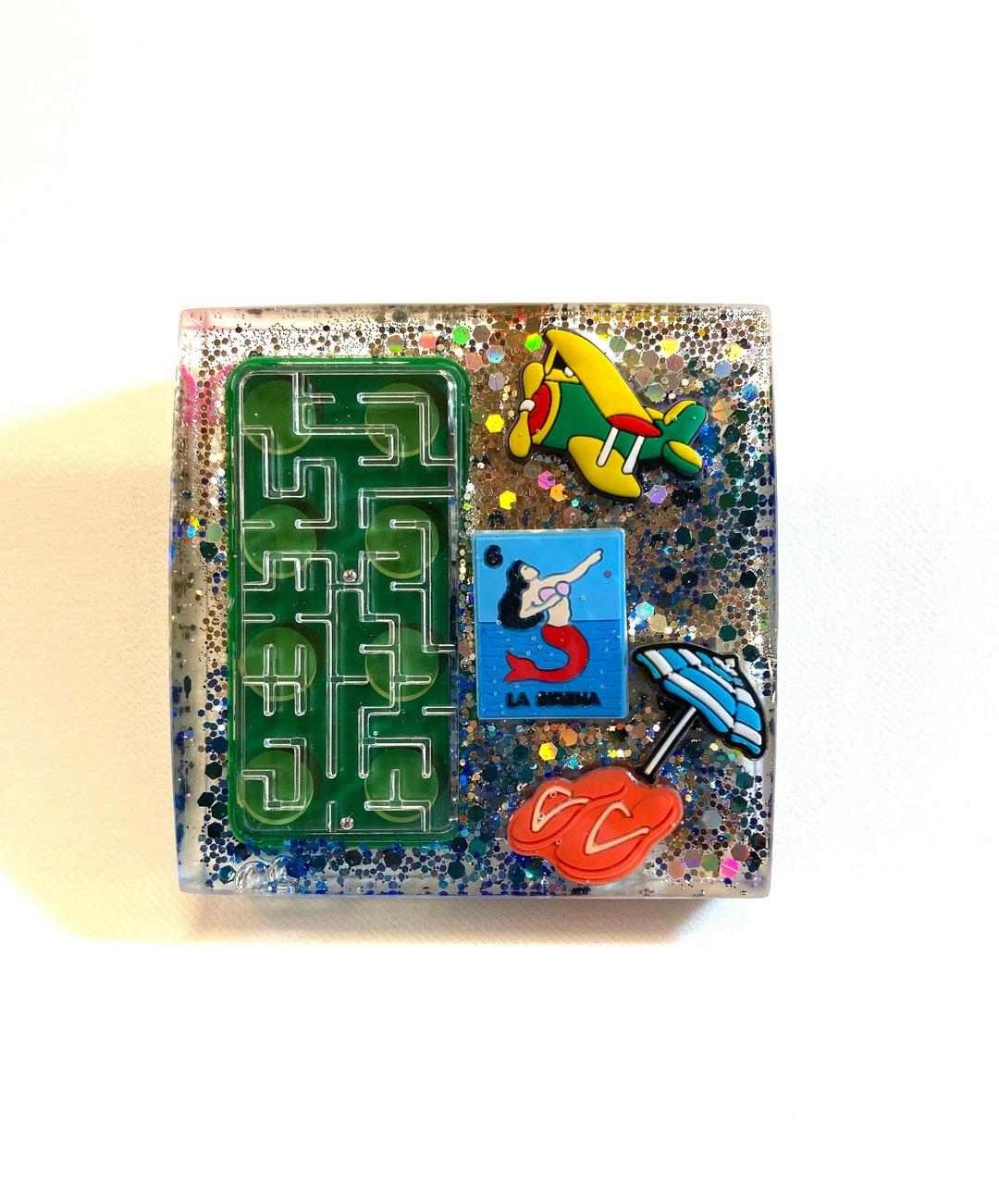 Playable Game - Travel Theme Maze - 3.5" Square Weight - Etsy