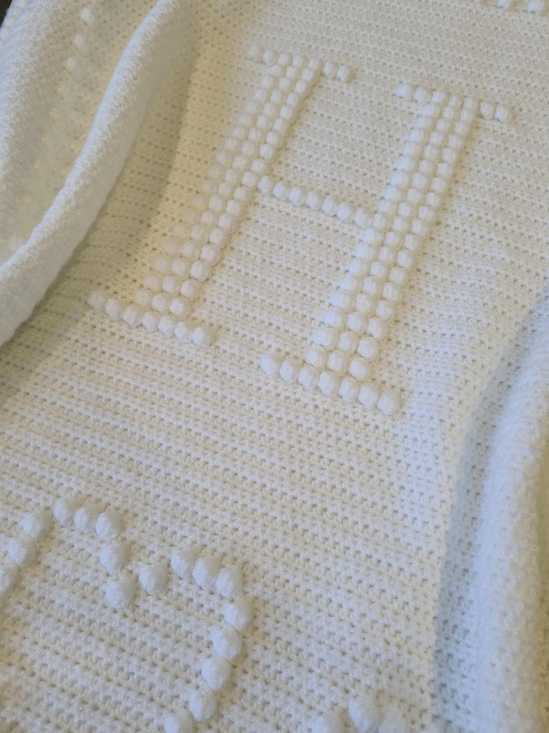 LETTER R, Crochet Baby Blanket Pattern, Initial, Letter, Personalised ...