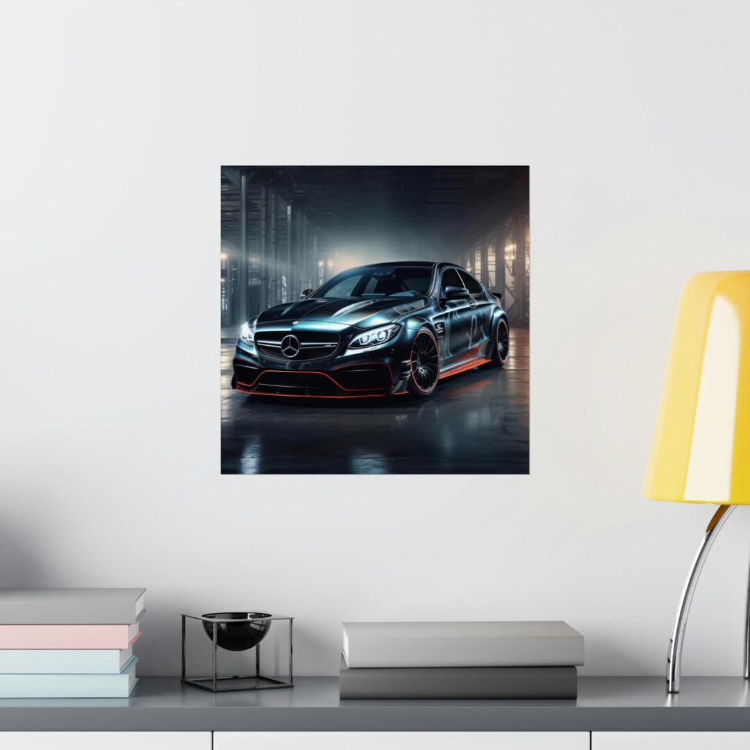 Mercedes-amg C63 Printed Poster in Different Sizes, Mercedes Art ...