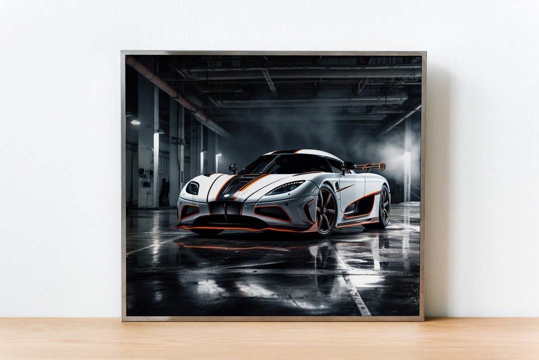 Koenigsegg One Digital Art, Koenigsegg One Poster, Printable Car Poster ...