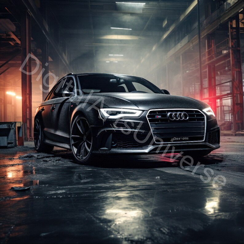 Audi RS3 Digital Art, Audi RS3 Poster, Digital Print, Printable Car ...