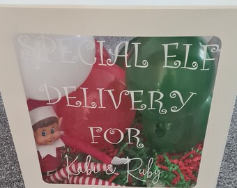 Personalised Elf Arrival Balloon Kit ELF BALLOON Elf POP Balloon - Etsy UK