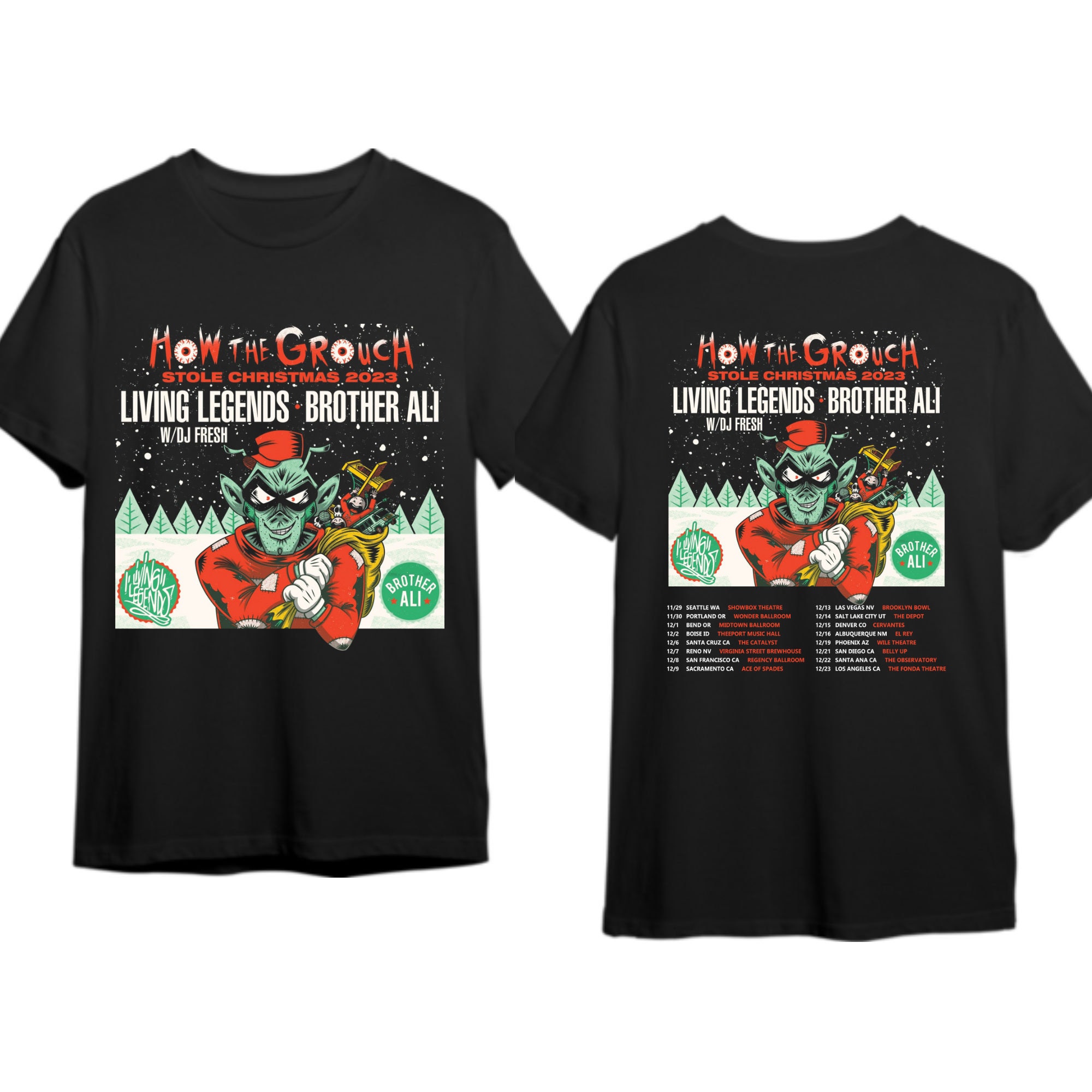 The Grouch How The Grouch Stole Xmas Tour 2023 Rapper The Grouch Fan ...