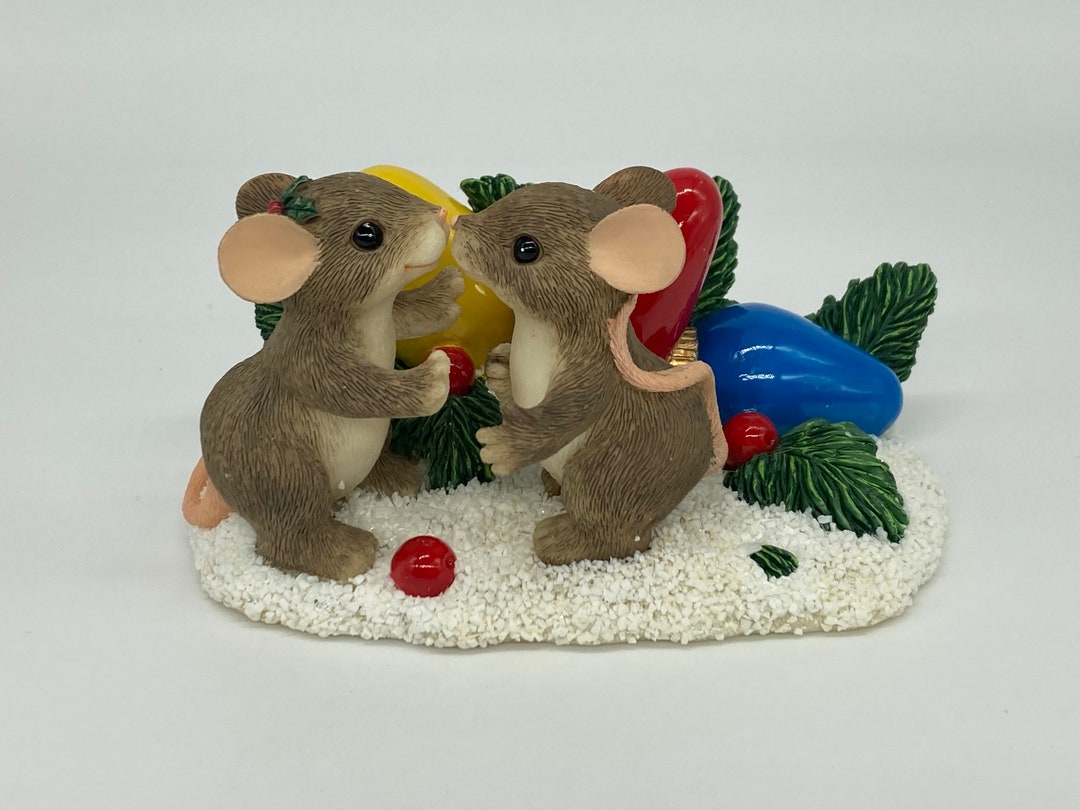 Charming Tails Kiss-mas Lights Figurine Fitz & Floyd 89/205 Original ...