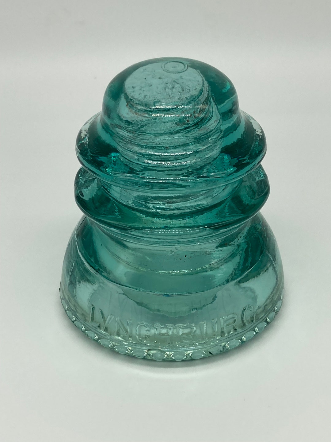 Vintage Lynchburg No. 44 Glass Insulator CD 154 Aqua Blue - Etsy Australia