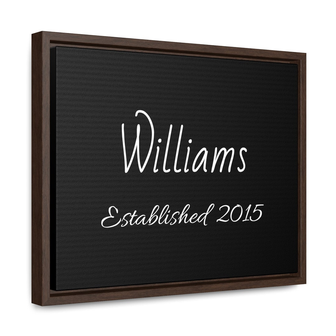Customized Name Canvas - Etsy