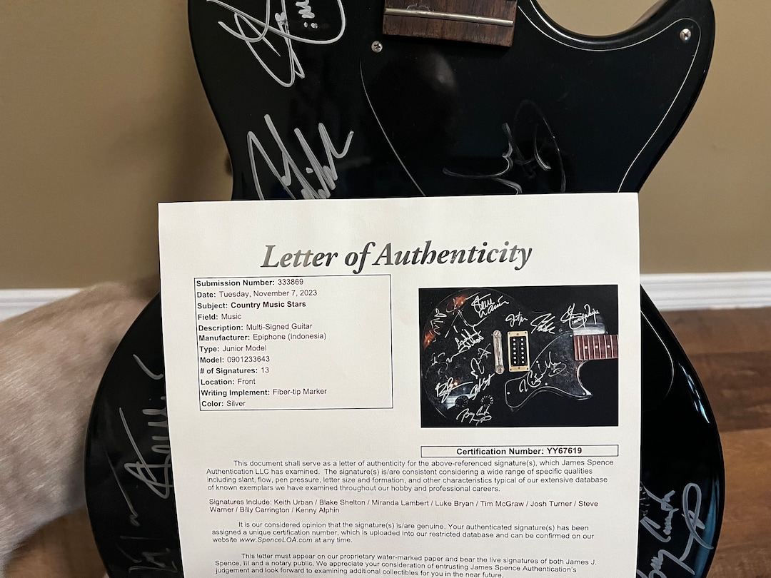 Keith Urban and Others Autograph Guitar - Etsy