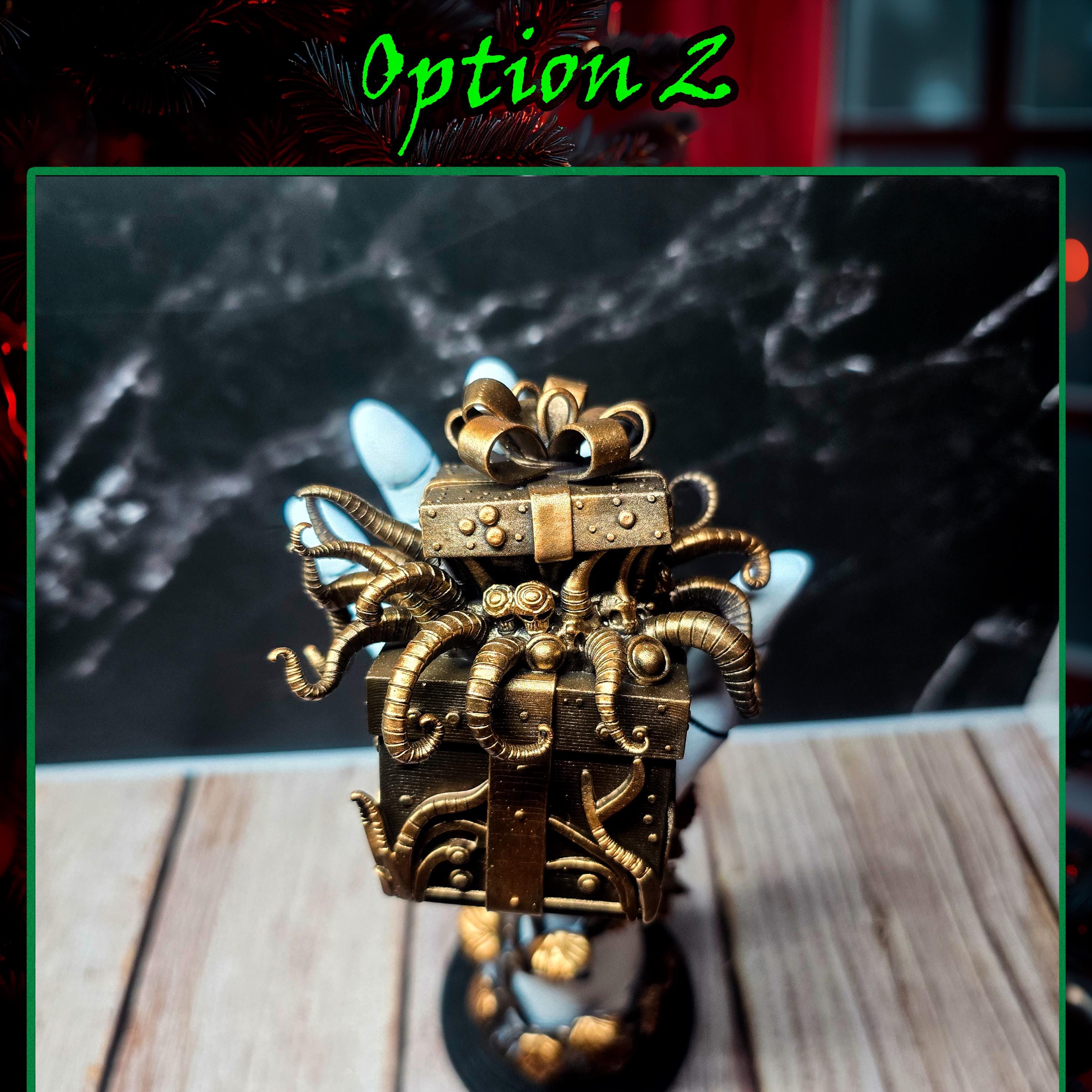 Lovecraft Christmas Ornaments for Horror Tree Decor Brass Tentacle Gift ...