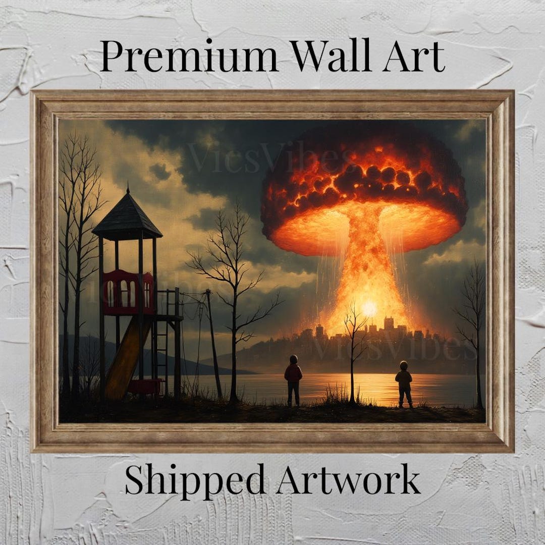 Apocalyptic Surreal Art Oil Painting Art Prints Metal Poster Home Wall ...