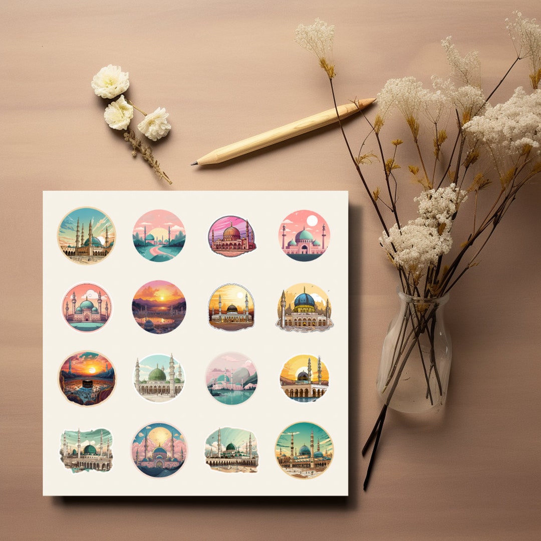 16 Digital Masjid Stickers - Etsy