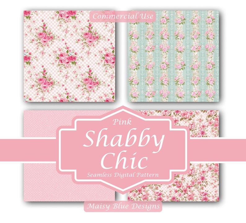 Pink Shabby Chic Digital Paper Pack, Coquette Lace, Bows (PNG) - Etsy