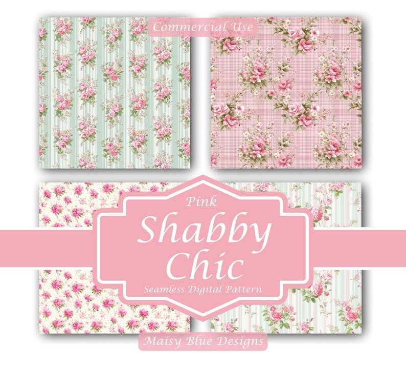 Pink Shabby Chic Digital Paper Pack, Coquette Lace, Bows (PNG) - Etsy