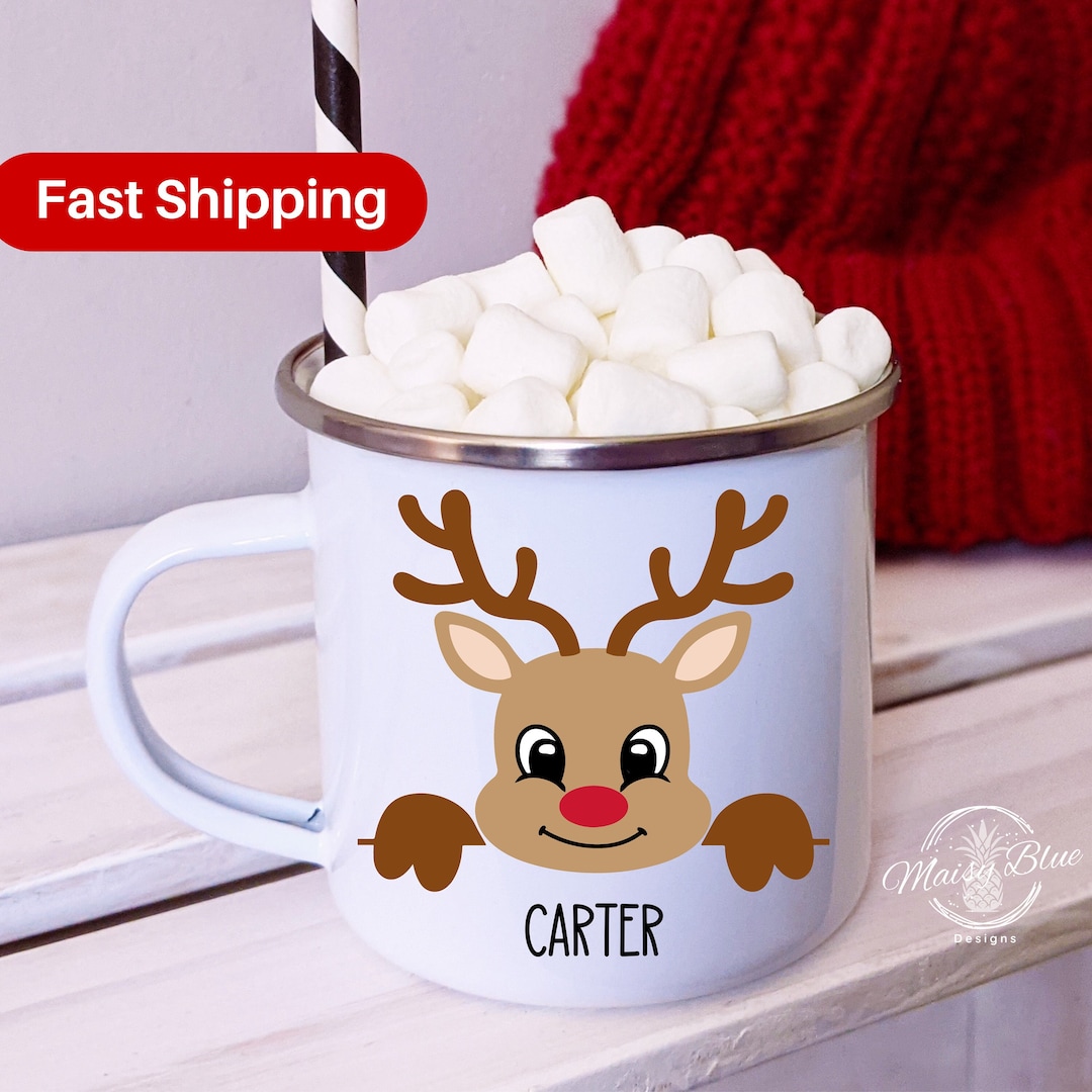Kids Hot Cocoa Christmas Mug Personalized Childrens Hot - Etsy