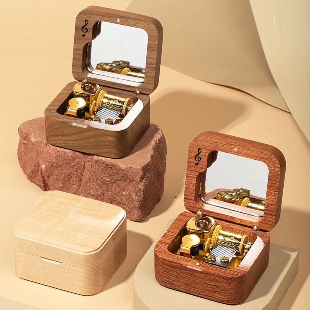 Custom Engraved Wooden Music Box | Custom Fathers Day Gift for Dad ...