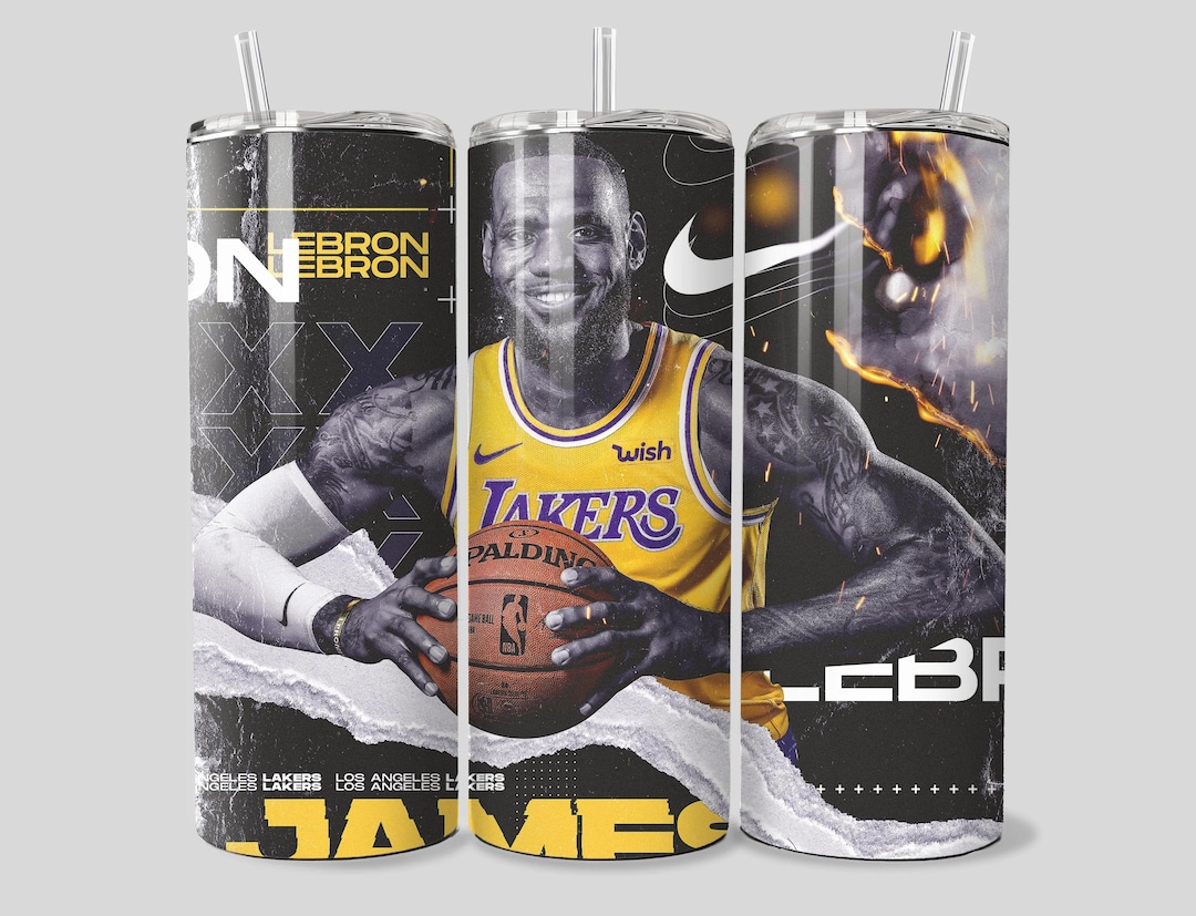 Lebron James 20oz Tumbler, Gift for Basketball Fan, Travel Mug, Gift ...