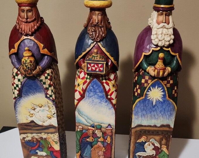 Heartwood Creek Jim Shore Nativity Wise Men Set 3 Figurines Christmas ...