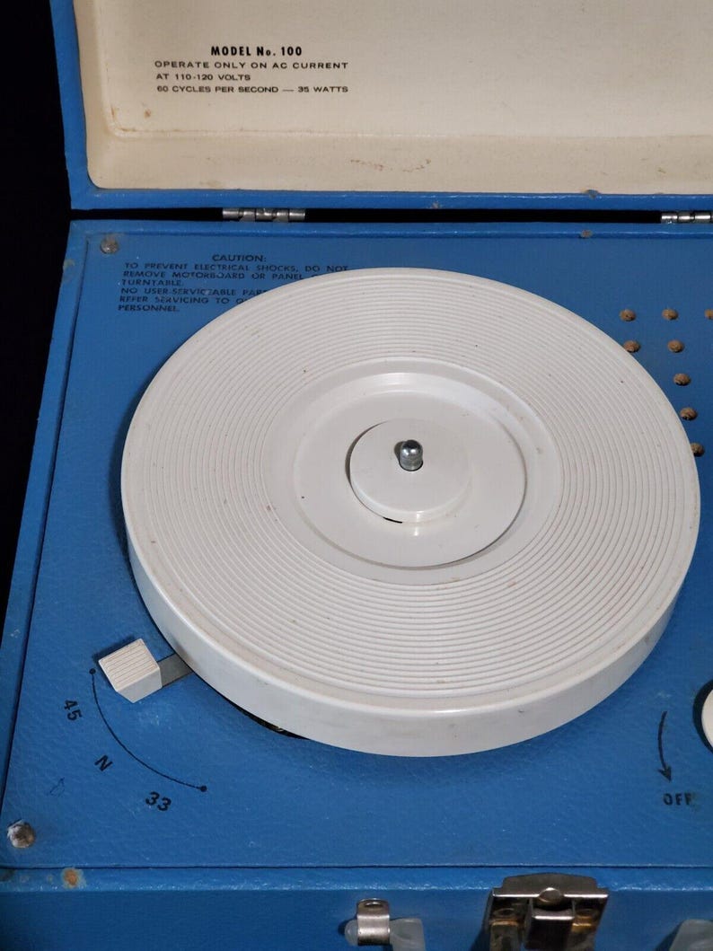 Imperial Party Time Solid State Record Player Model 100 With qty 35 45 ...
