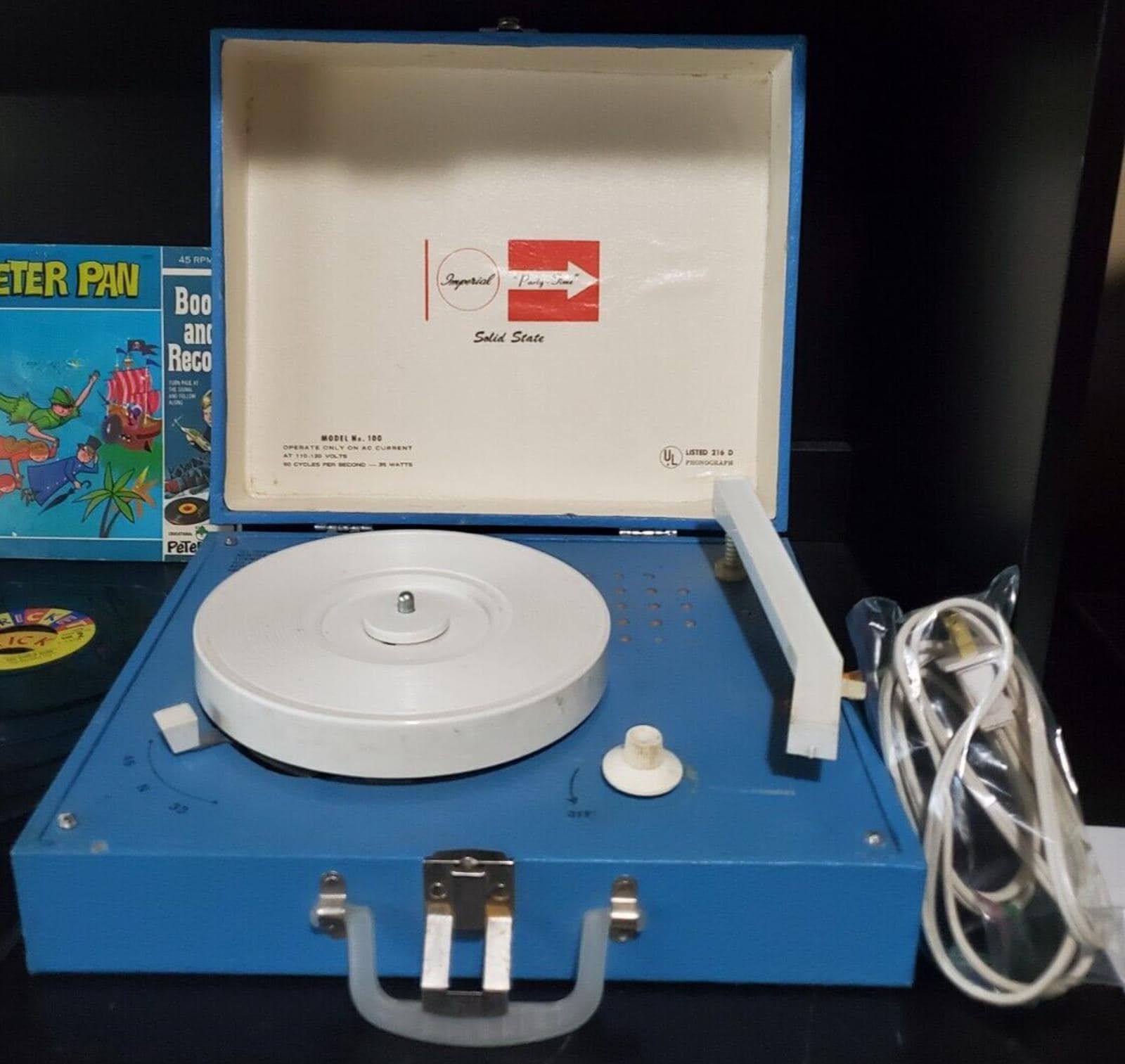 Imperial Party Time Solid State Record Player Model 100 With qty 35 45 ...