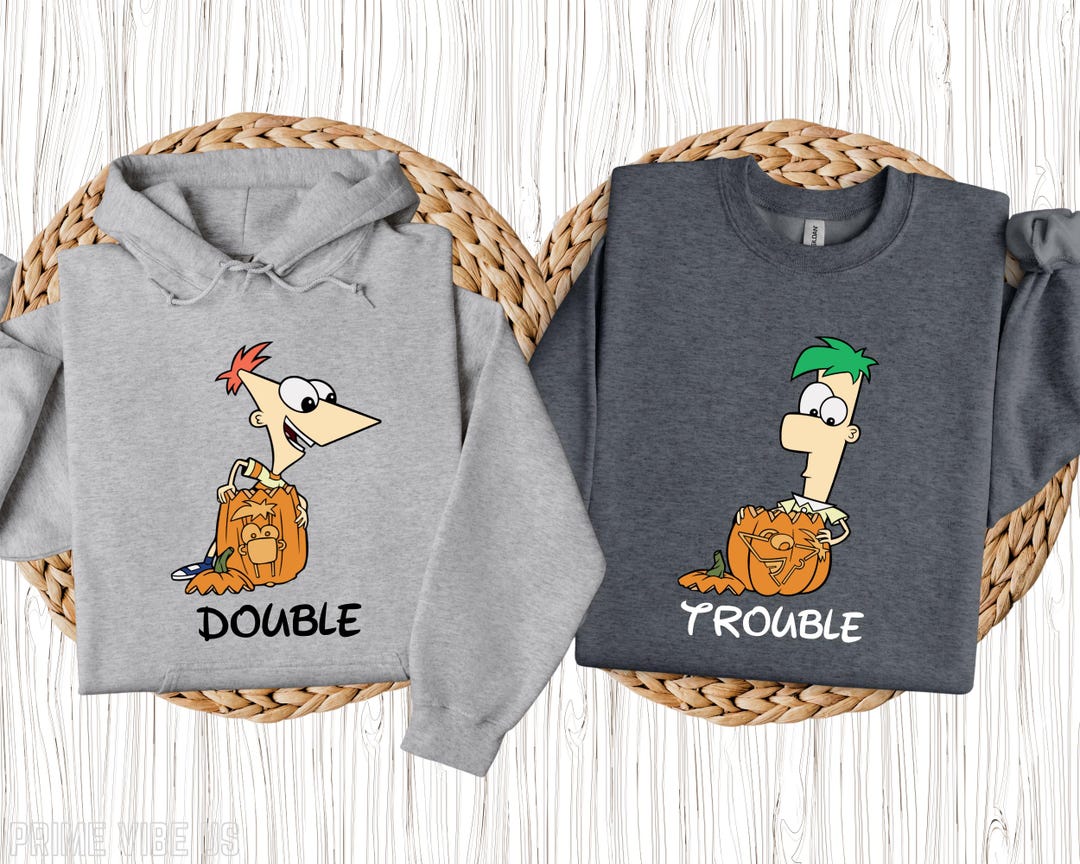 Phineas and Ferb Matching Sweatshirt, Best Friends Hoodie - Etsy