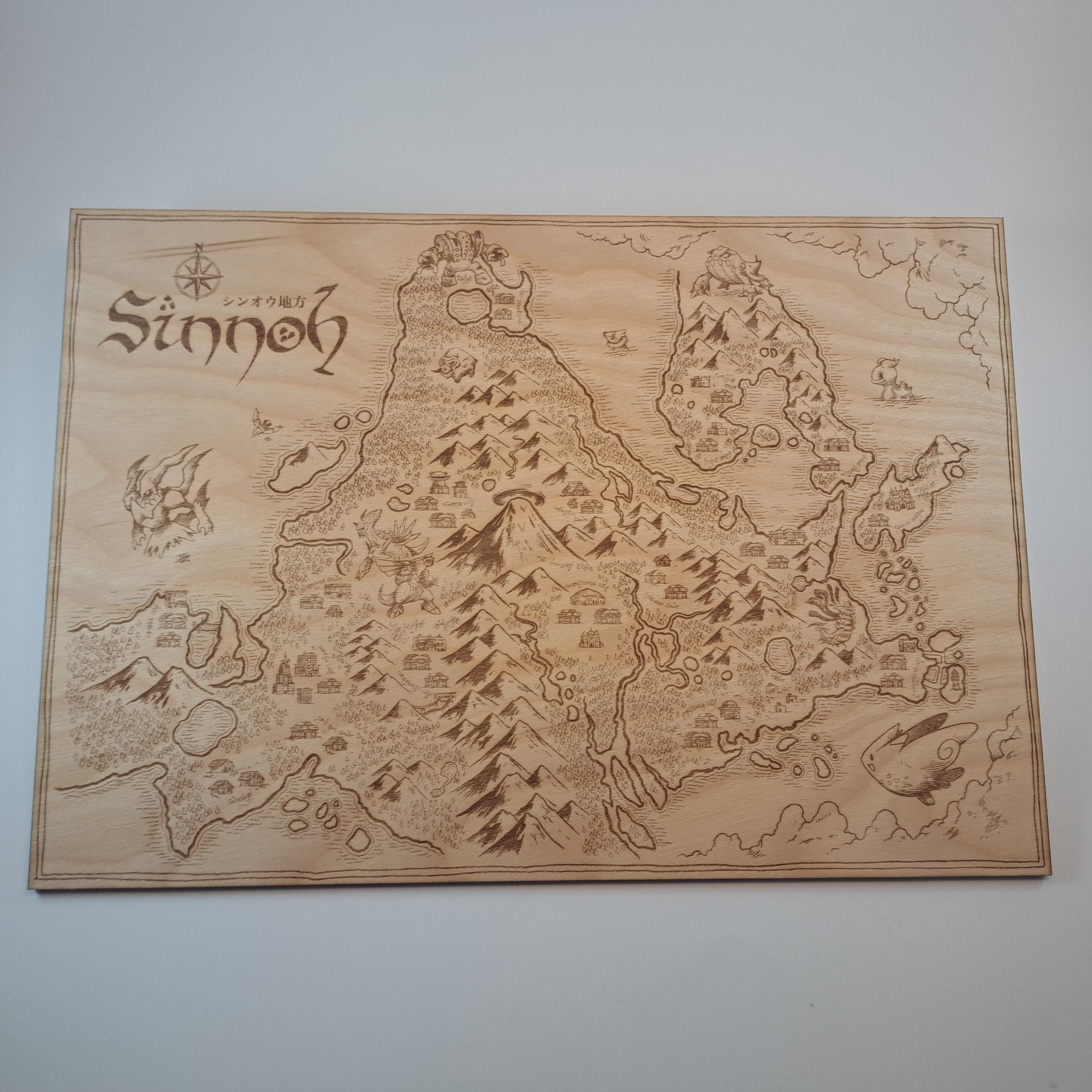 Fantasy Map Pokemon Regions Adamworks - Etsy