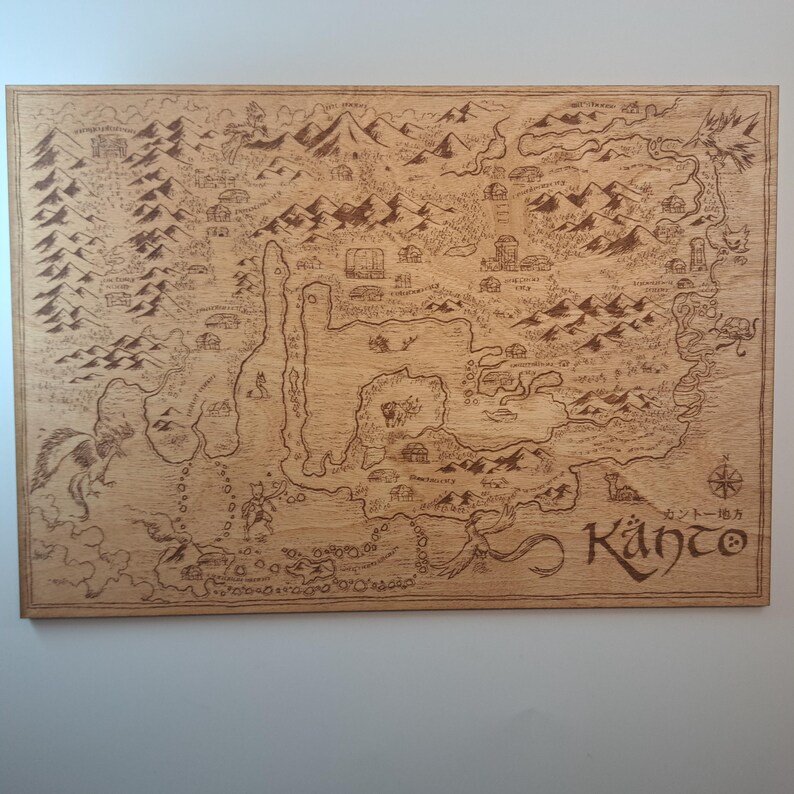 Fantasy Map Pokemon Regions Adamworks - Etsy