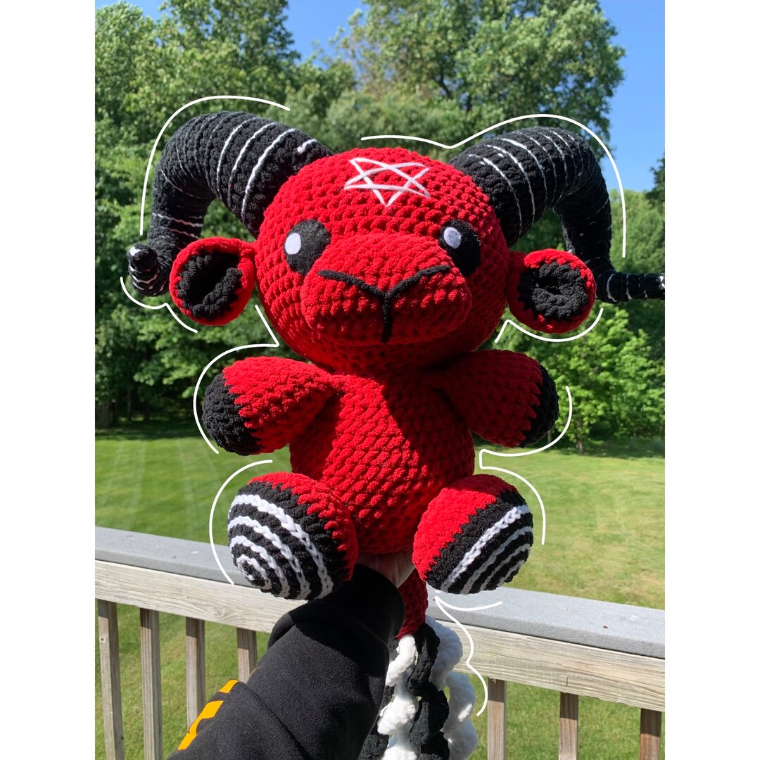 Crochet Jumbo Goat GLOW - Etsy