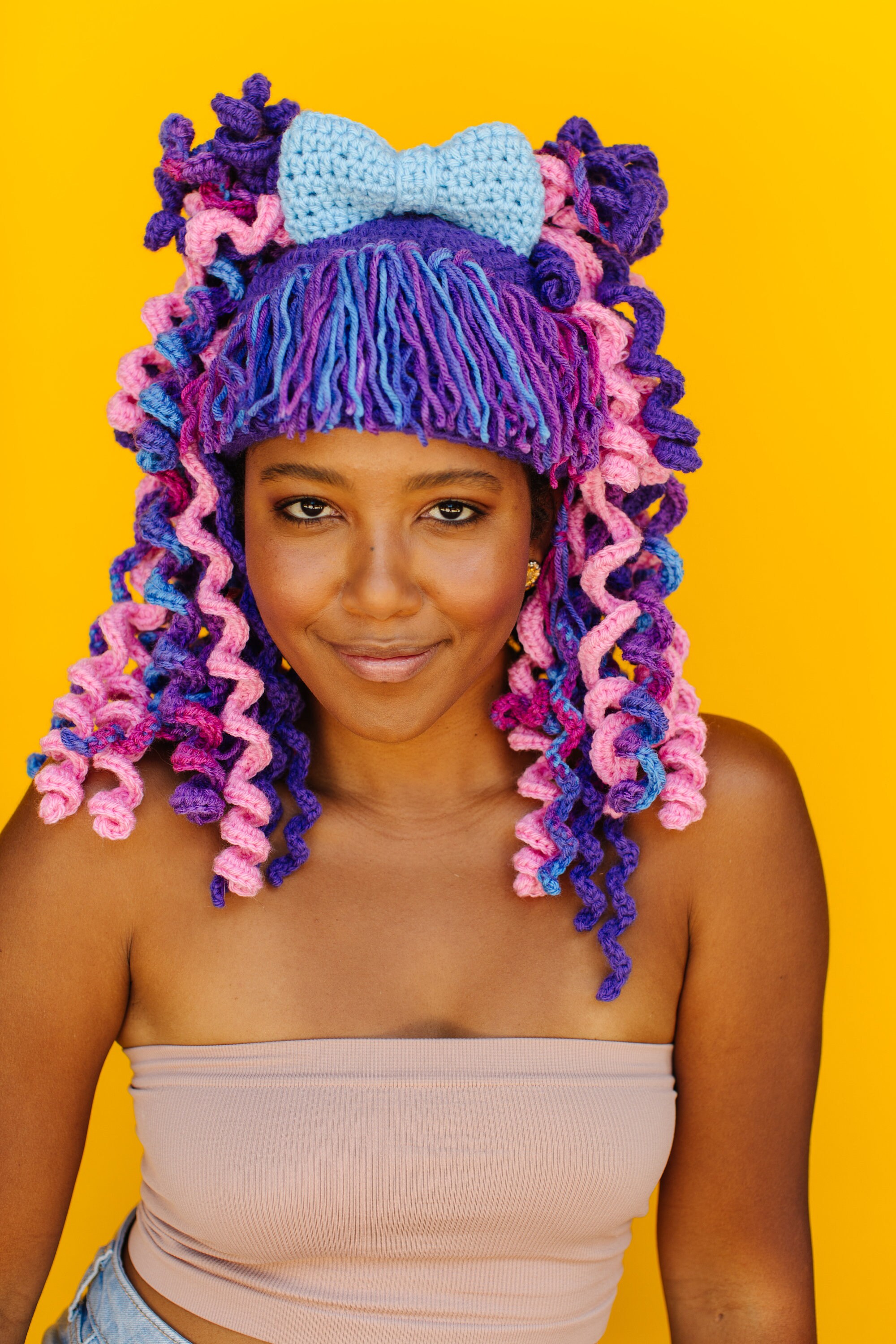 Japanese Amigurumi Crocheted Doll Wig - Etsy